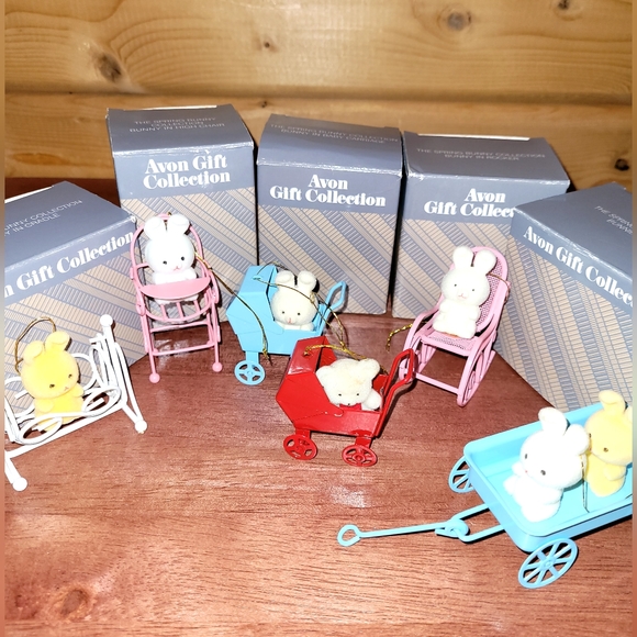 Avon | Holiday | Vintage Avon Loveabunny Rabbit Ornaments For Baby ...